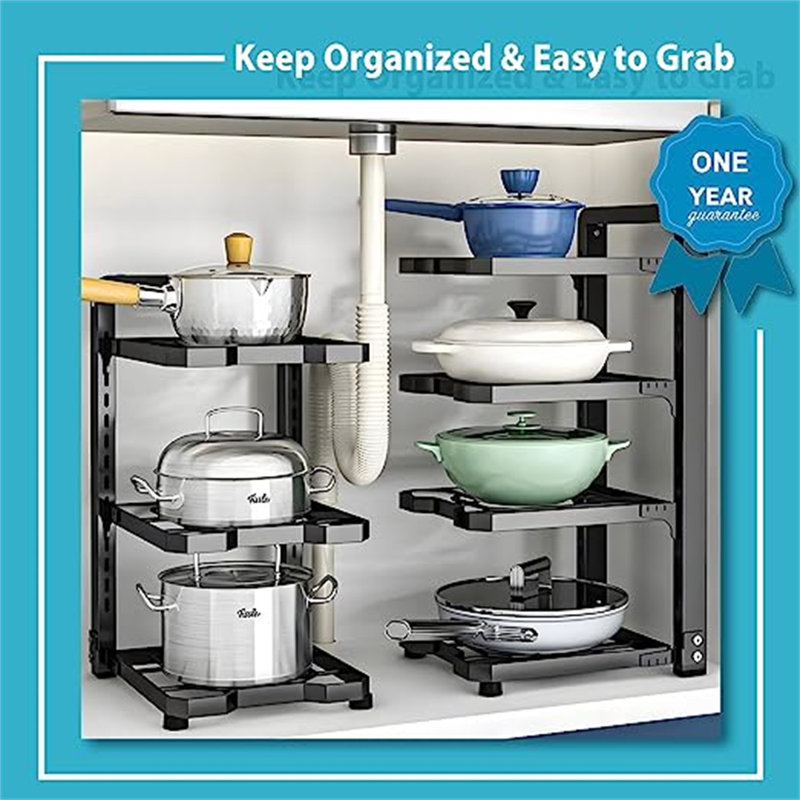 Prep & Savour Damontay Steel Countertop / Cabinet Pot Rack | Wayfair