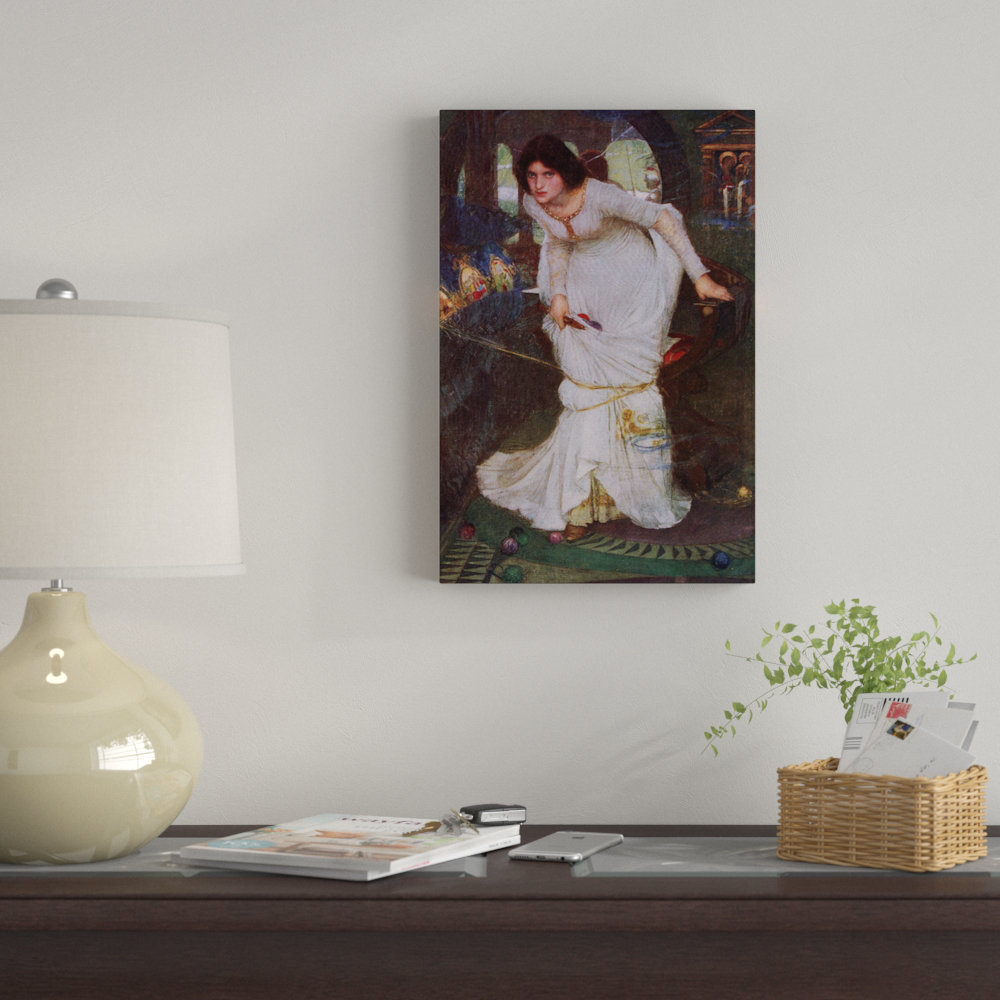 Vault W Artwork The Lady of Shalott Looking at Lancelot Lithograph From ...