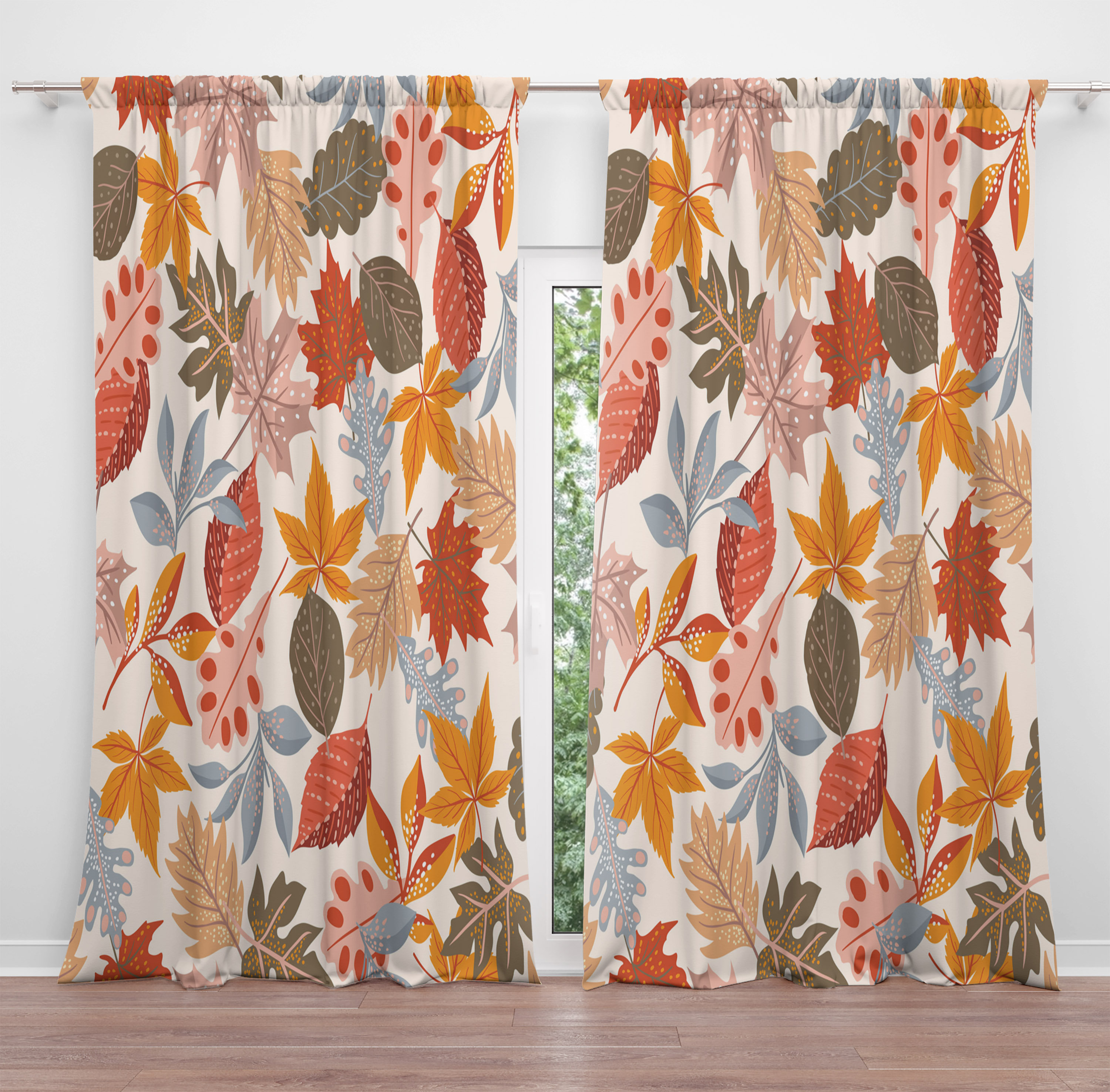 East Urban Home Regetta Polyester Room Darkening Curtain Pair | Wayfair
