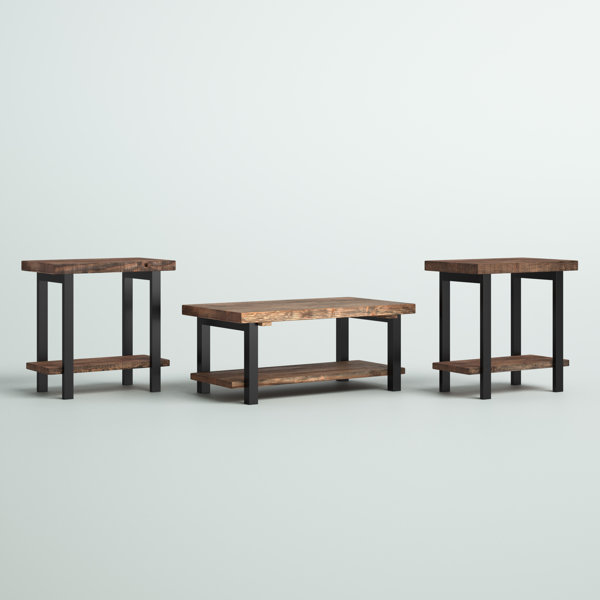 3 Piece Coffee Table Sets You'll Love | Wayfair