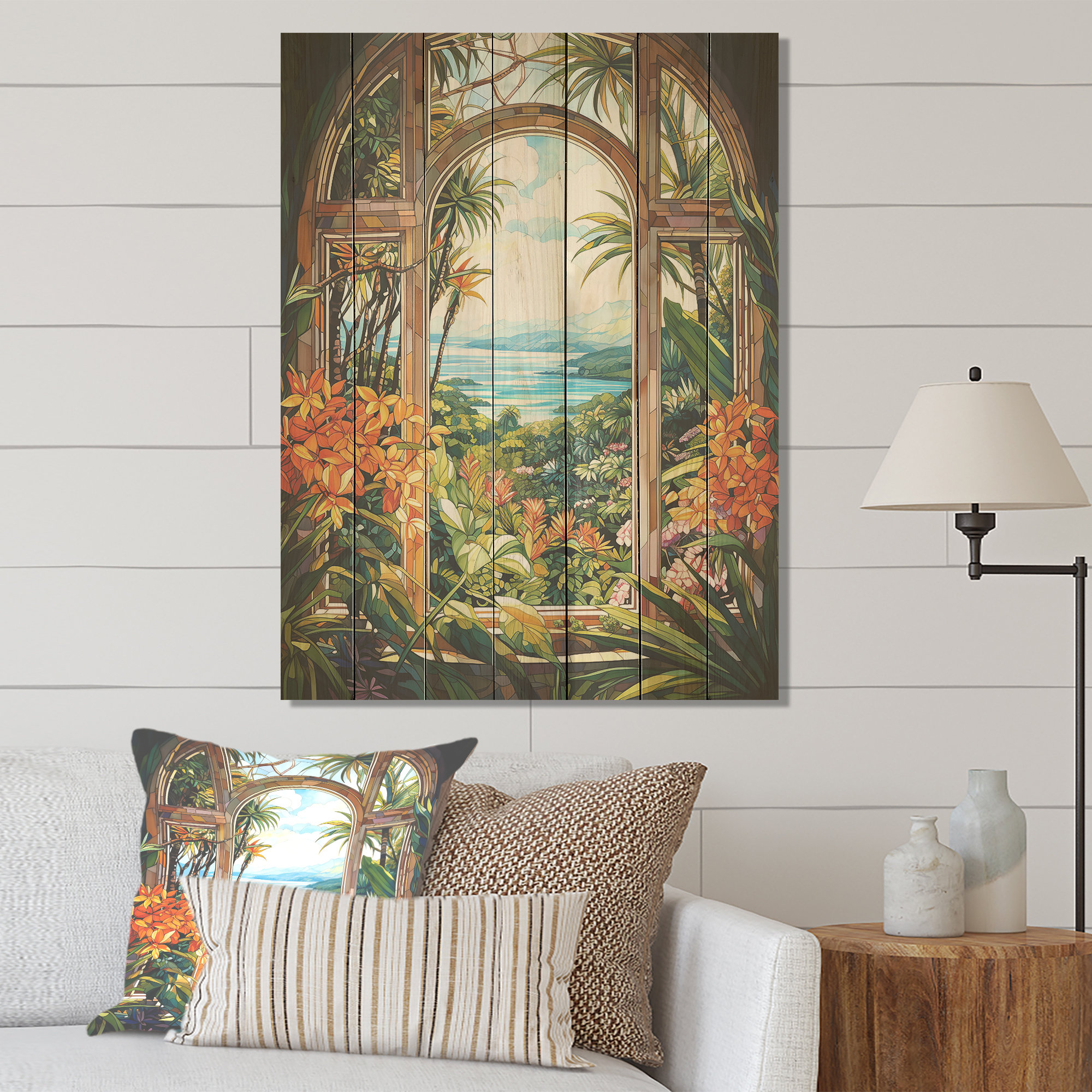 Bay Isle Home™ Tropical Windows View Blooms II - Abstract Floral On ...