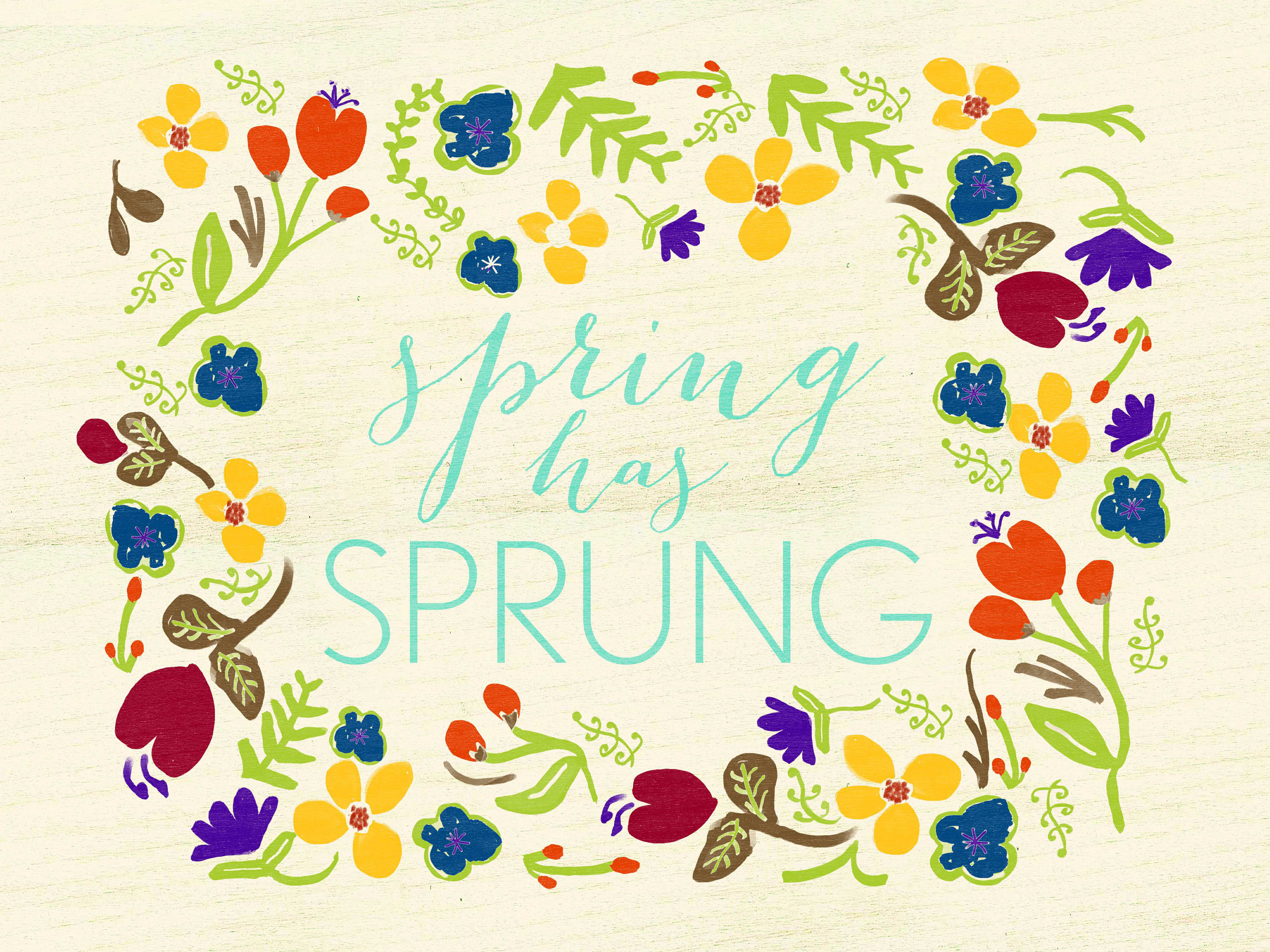 Trinx Sprung Spring - Wrapped Canvas Print | Wayfair