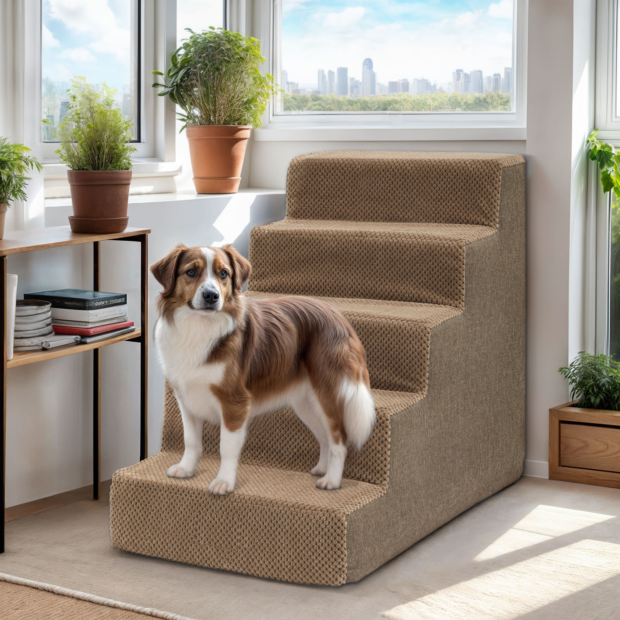 Tucker Murphy Pet™ 5 Tiers Non-Slip Pet Stairs with High-Strength ...