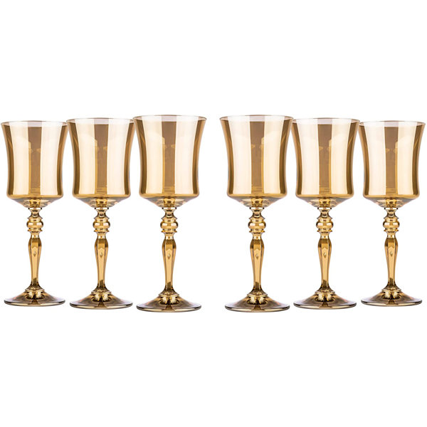 Rosdorf Park Drayce 6 - Piece 8.25oz. Glass All Purpose Wine Glass ...