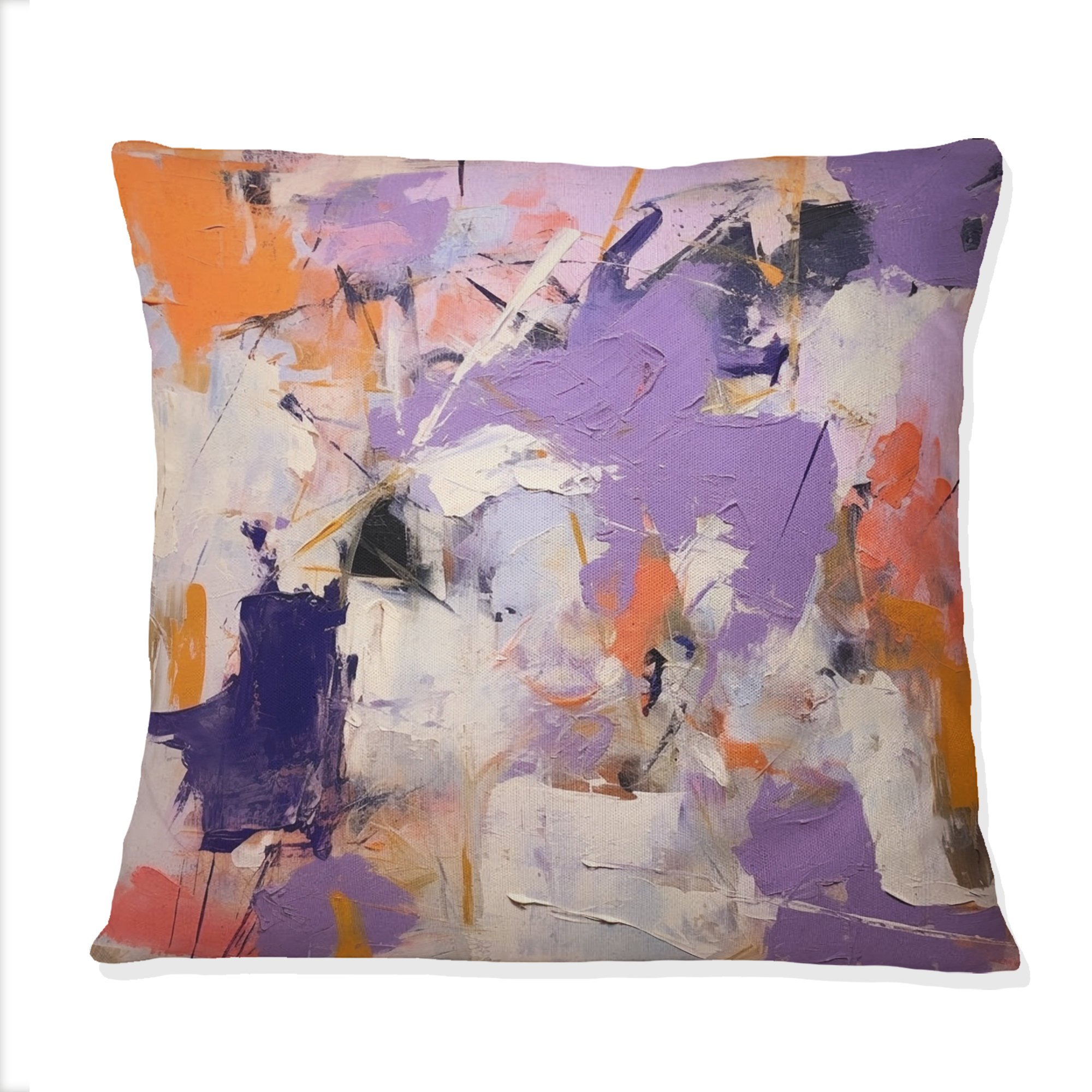 Design Art Poetic Expressionism In Purple And Orange I - Abstract ...