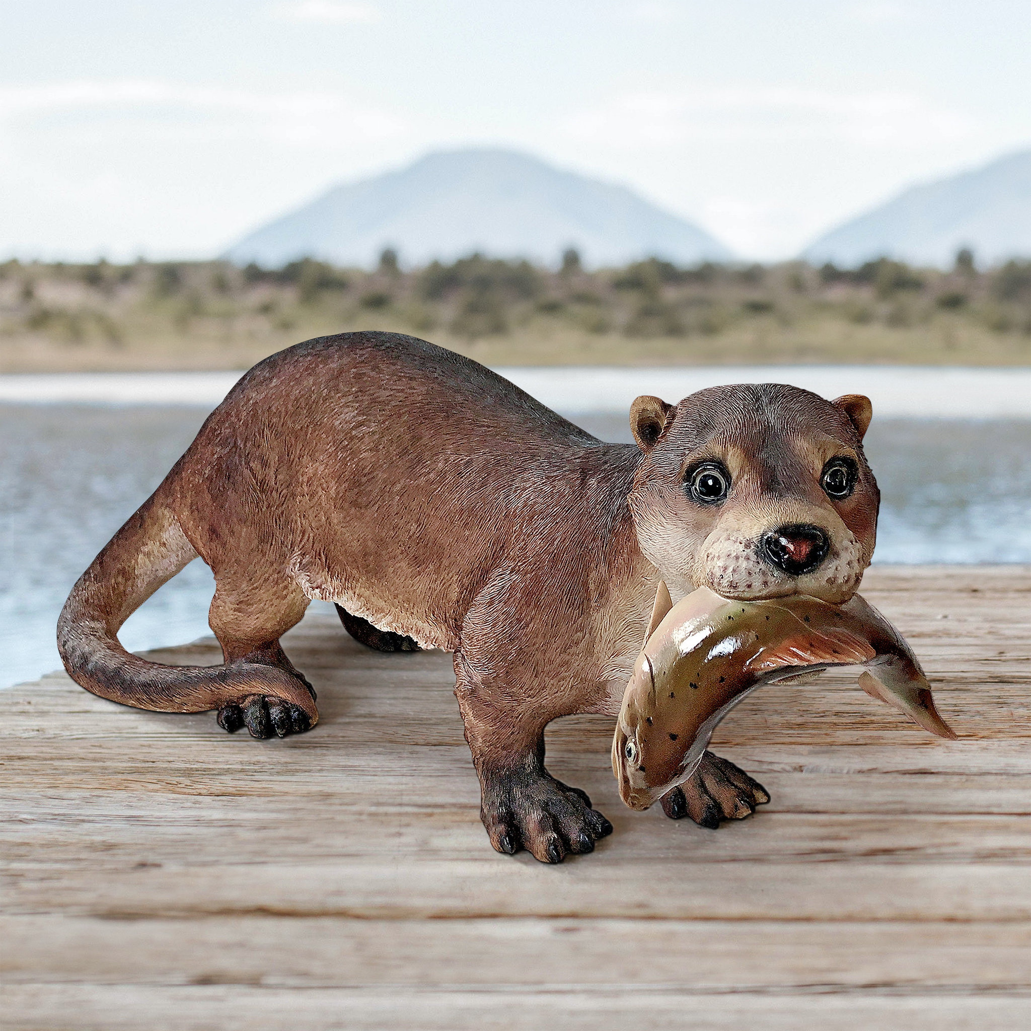 Design Toscano River Otter Statue & Reviews | Wayfair