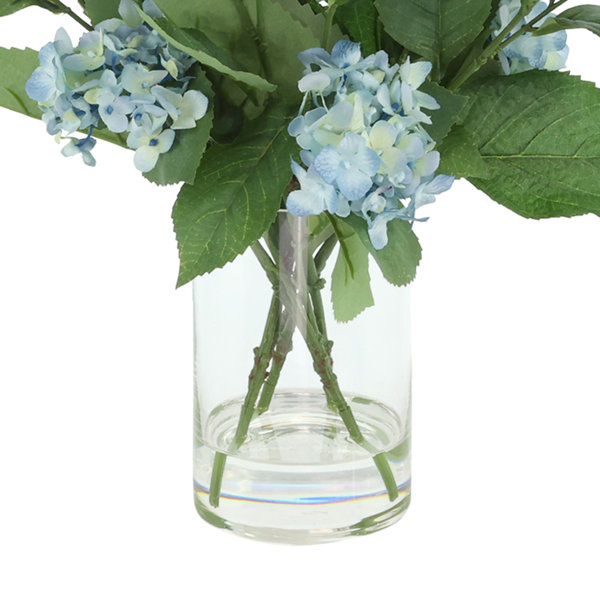 Creative Displays, Inc. Hydrangea In Glass Vase With Acrylic Water ...