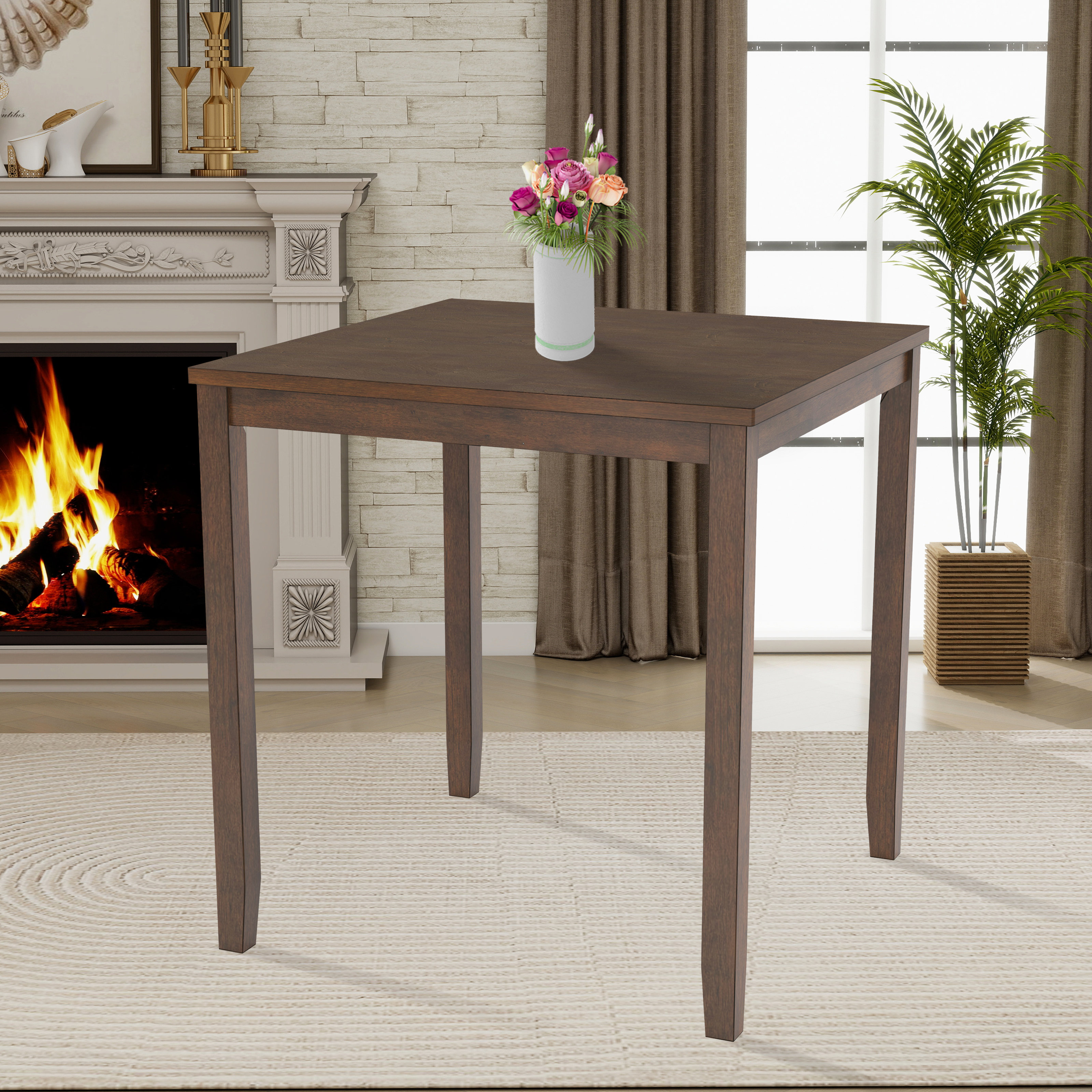 Winston Porter Solid Wood Base Dining Table | Wayfair
