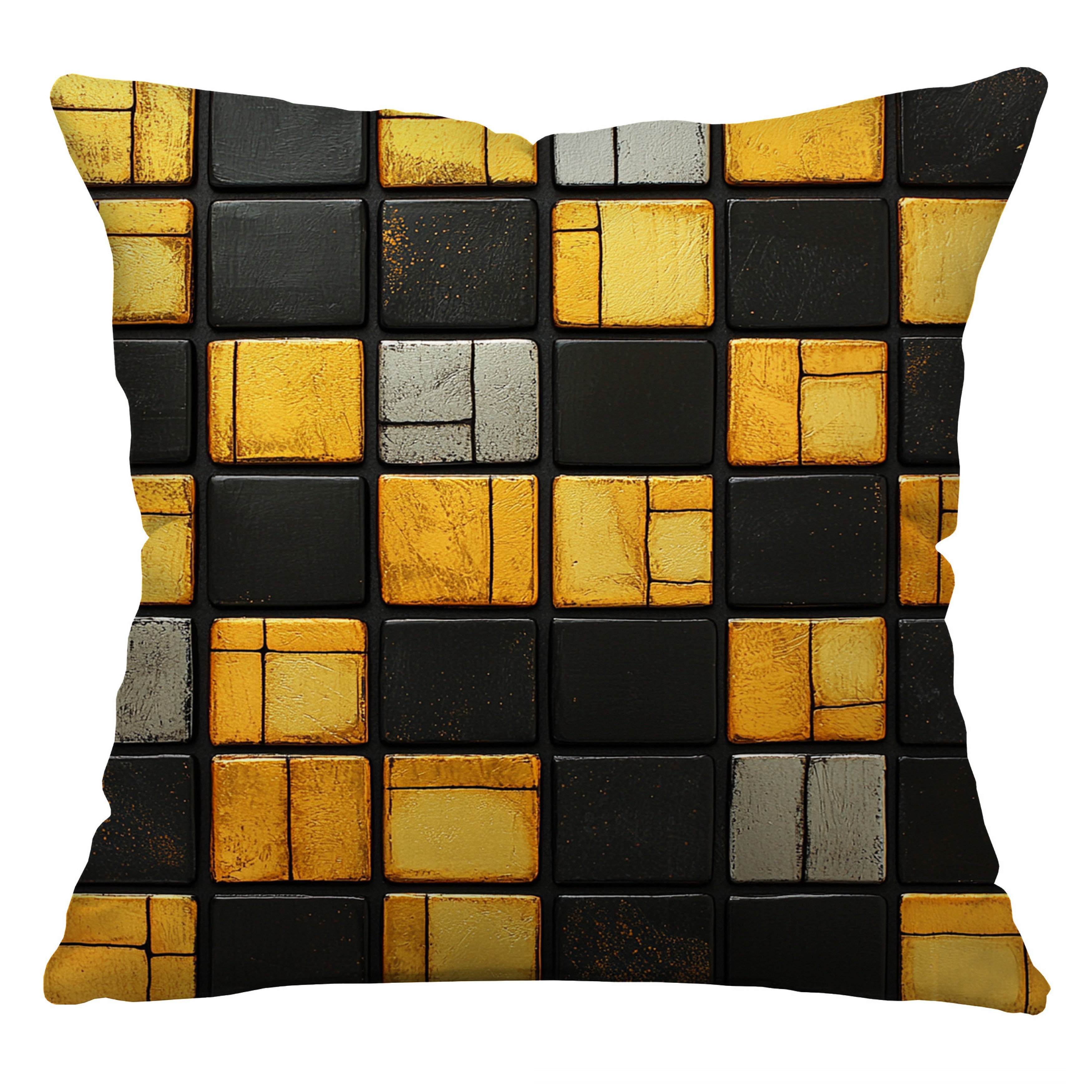 VisionDecor Tiles Throw Pillow, Mosaic Twill Pillows | Wayfair