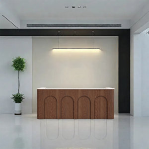 OX Art Reception Desk Vintage Style Front Desk, Checkout Counter ...