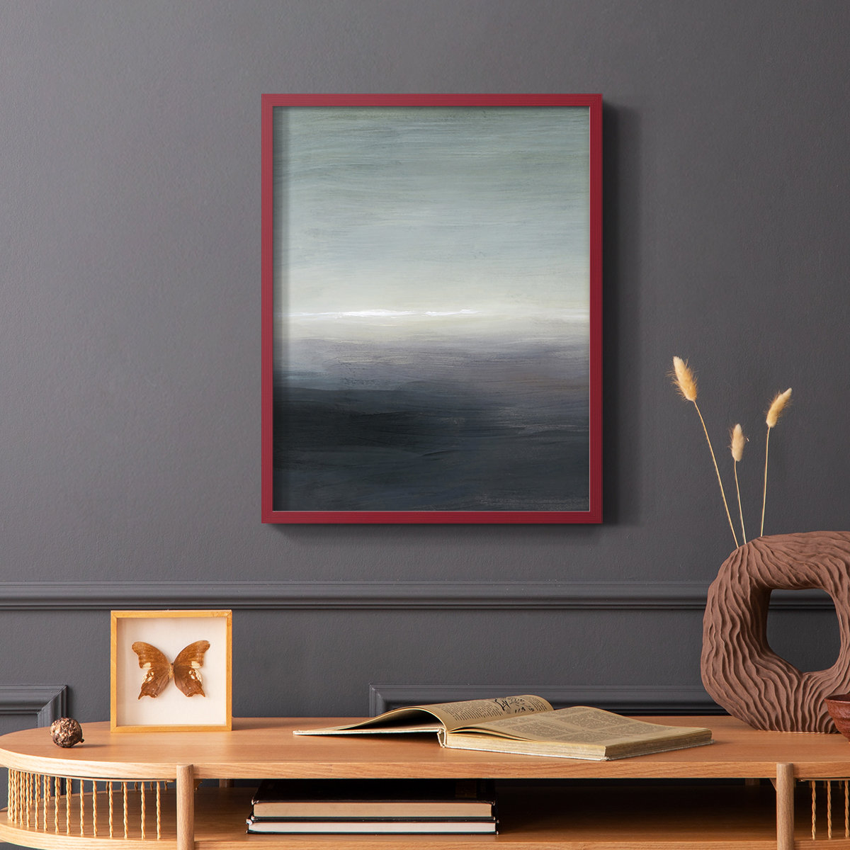 Ebern Designs Windy Moor I Framed Print - Solid Wood | Wayfair