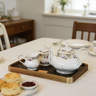 Astoria Grand 21-Piece Bone China Tea Set With Teapot, English Floral ...