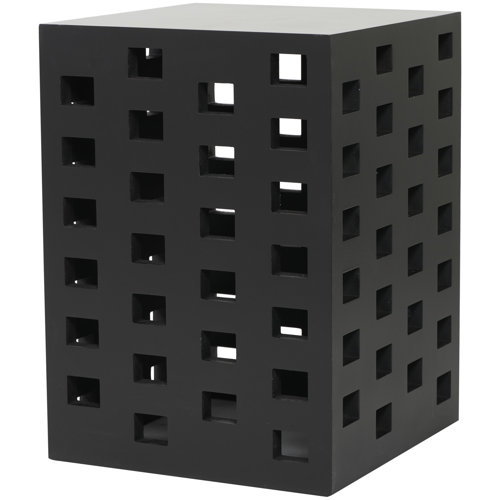 Latitude Run® Solid Wood Block End Table | Wayfair