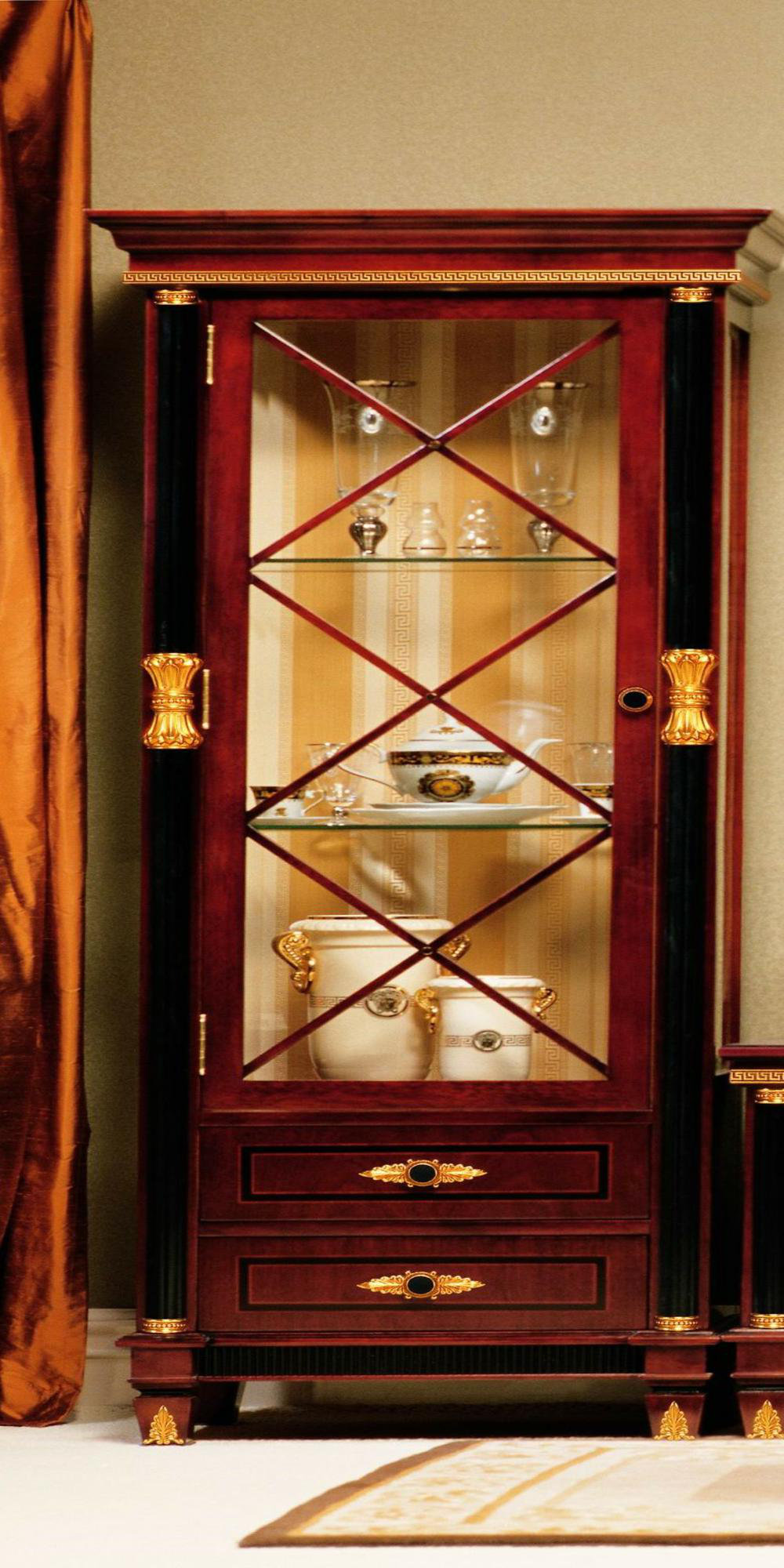 Astoria Grand Gigasso One Door Display Curio Cabinet | Wayfair
