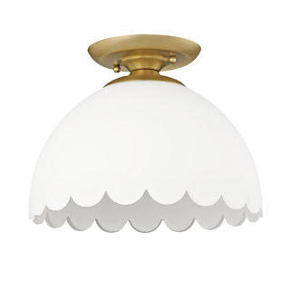 Gold Flush Mount Lighting You'll Love | Wayfair