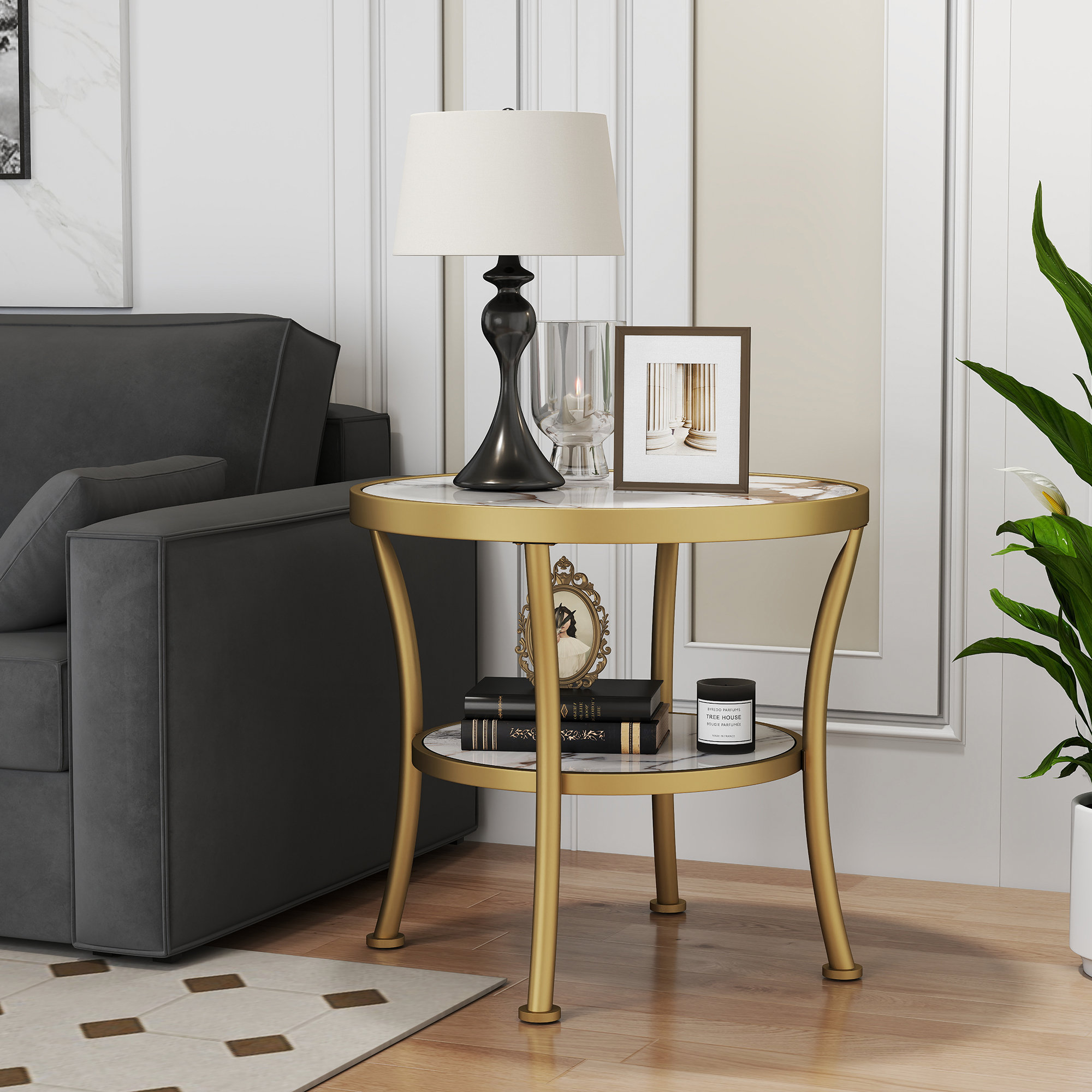 17 Stories Aderes Wood End Table with Storage & Reviews | Wayfair