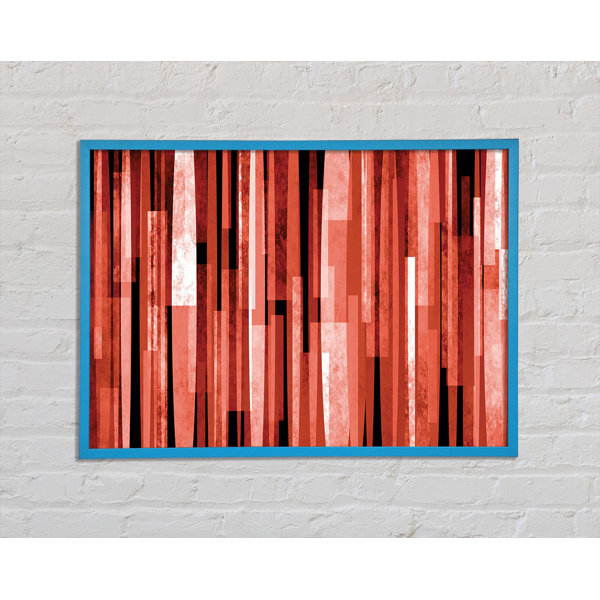Ivy Bronx Red Line Drop - Single Picture Frame Art Prints | Wayfair.co.uk