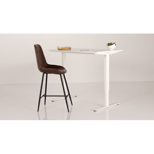 Zipcode Design™ Caban Upholstered 26'' Counter Stool with Metal Frame ...