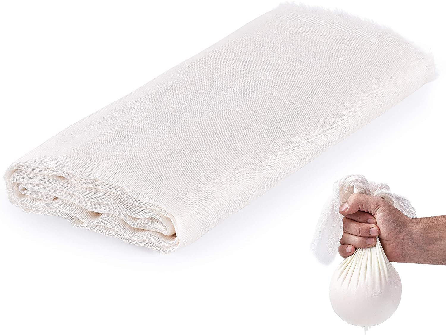 Zulay Kitchen White Reusable Ultra Fine Cheese Cloths Cotton | Wayfair