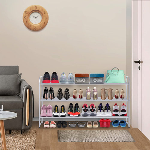 Rebrilliant 24 Pair Stackable Shoe Rack | Wayfair