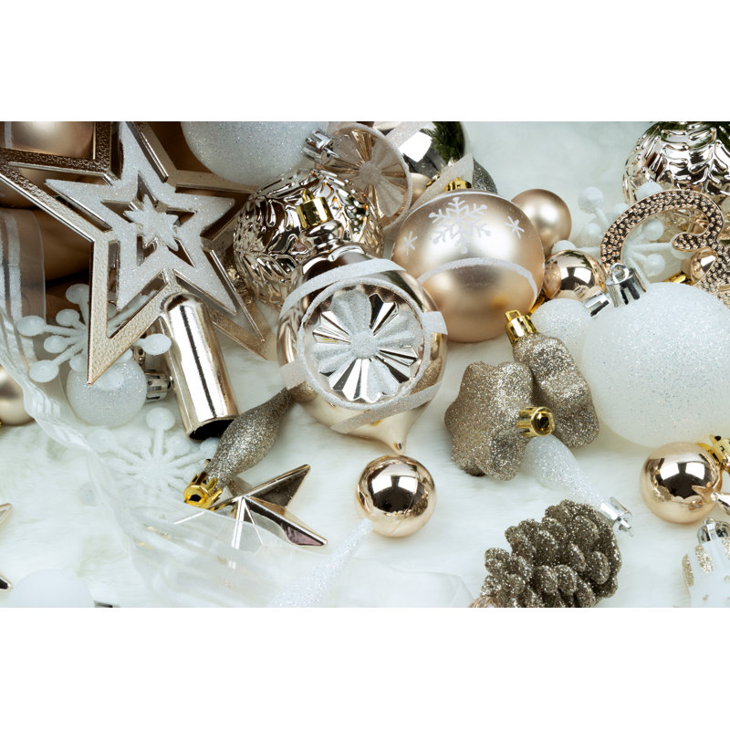 WS at Home 70 Piece Assorted Shatterproof Ball Ornaments Set & Reviews ...