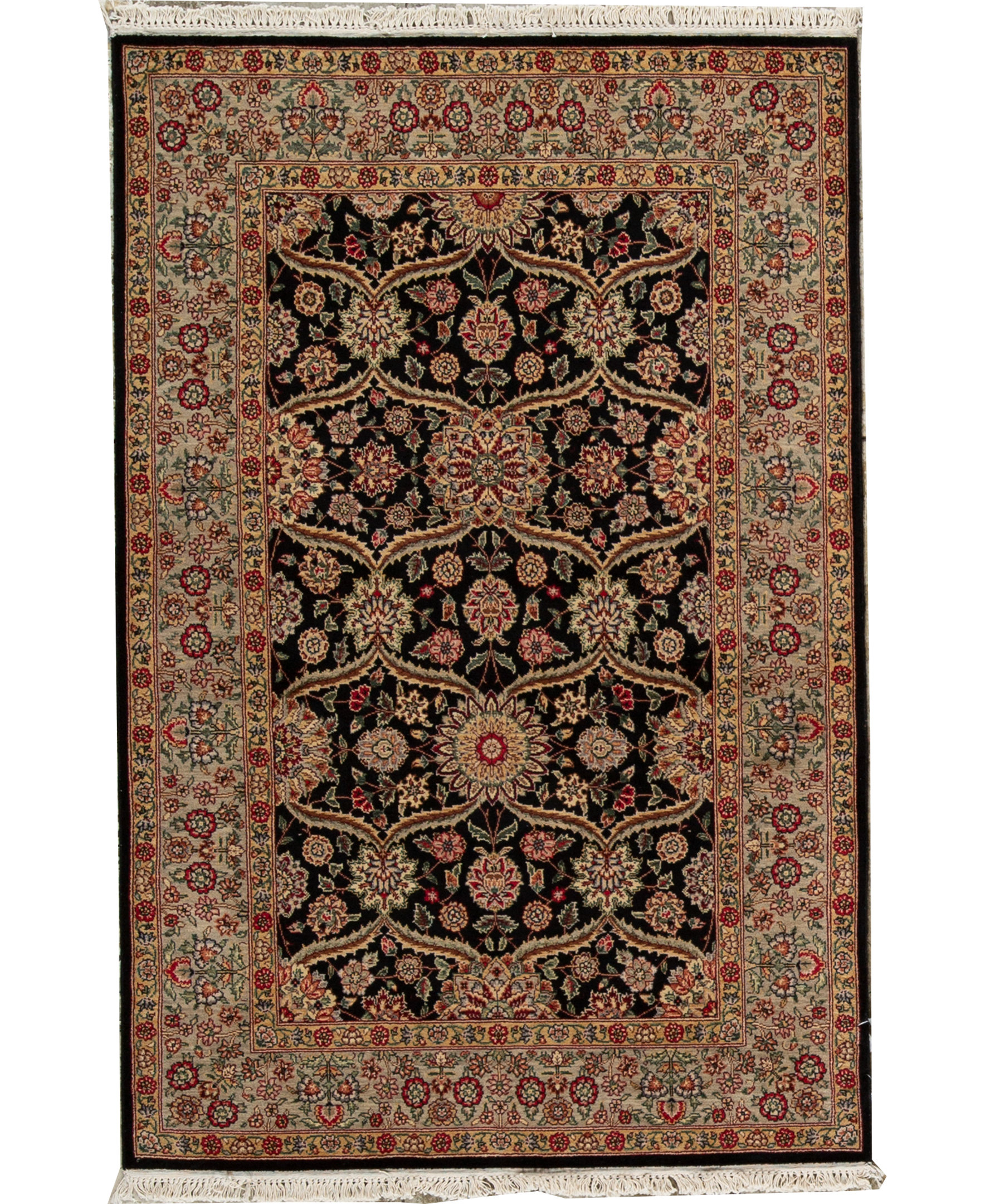 Bokara Rug Co., Inc. Hand-Knotted High-Quality Green, Yellow, and Red ...
