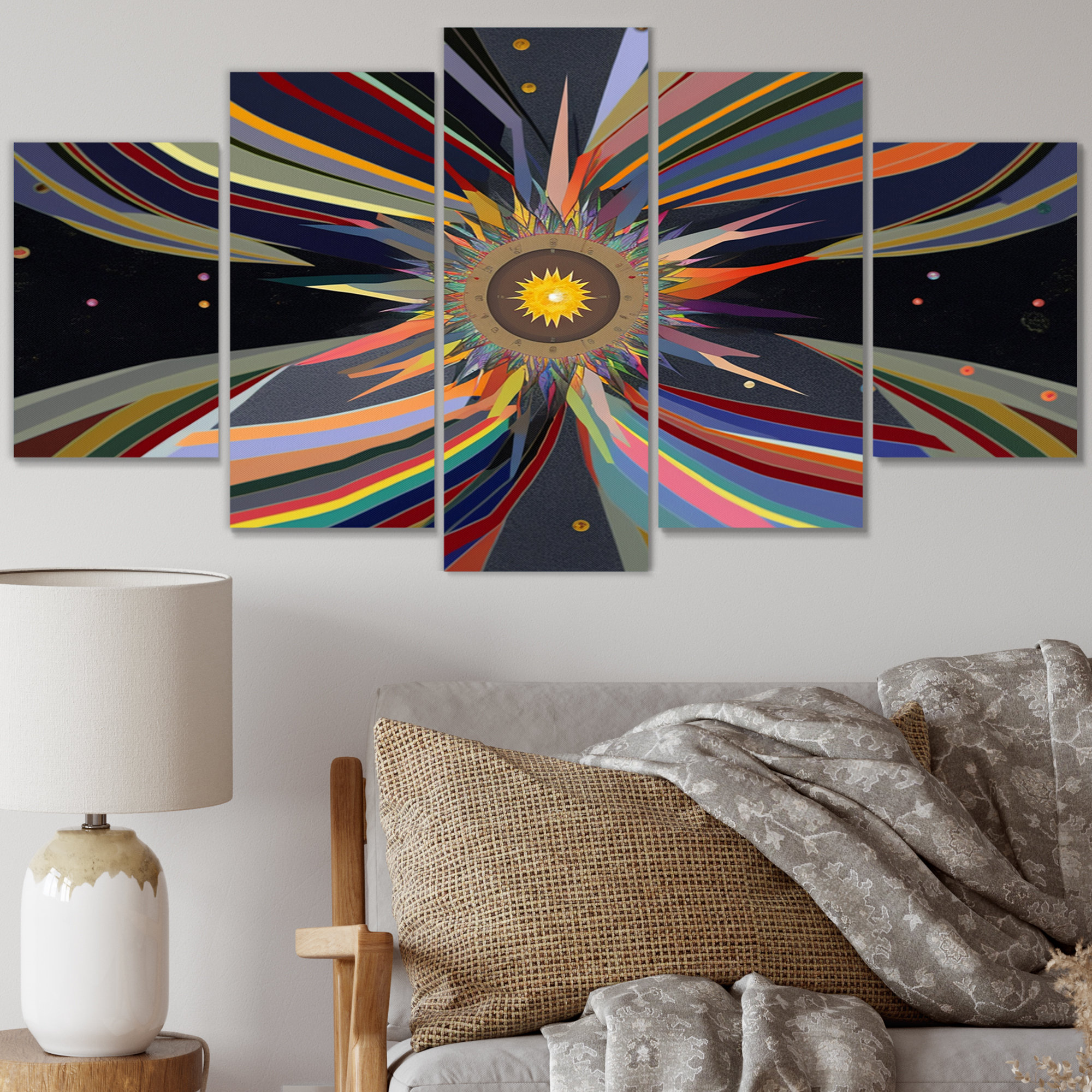 Design Art Pristine Spirit Spiritual Abstract II - Modern Geometric ...
