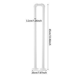 FRONG U-Shaped Metal White Stair Handrail | Wayfair