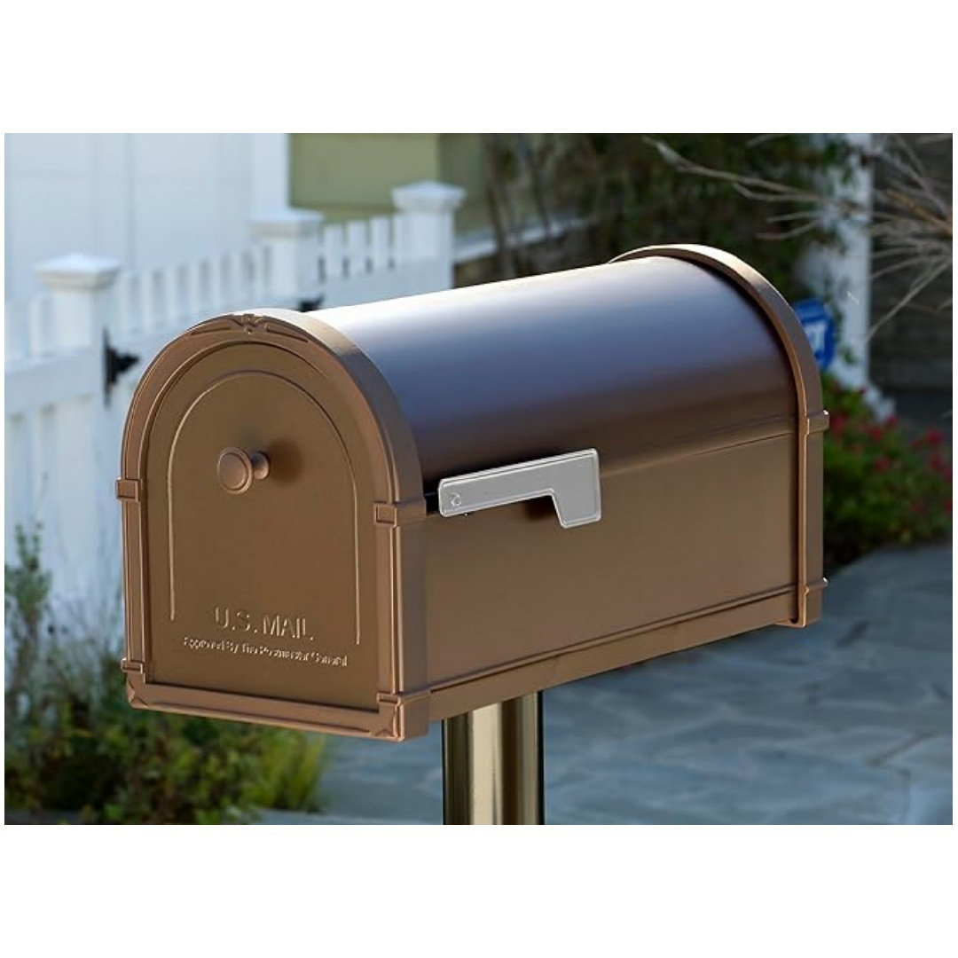 Home Moderne-N Mailboxes Bellevue Galvanized Steel Post Mount Mailbox ...