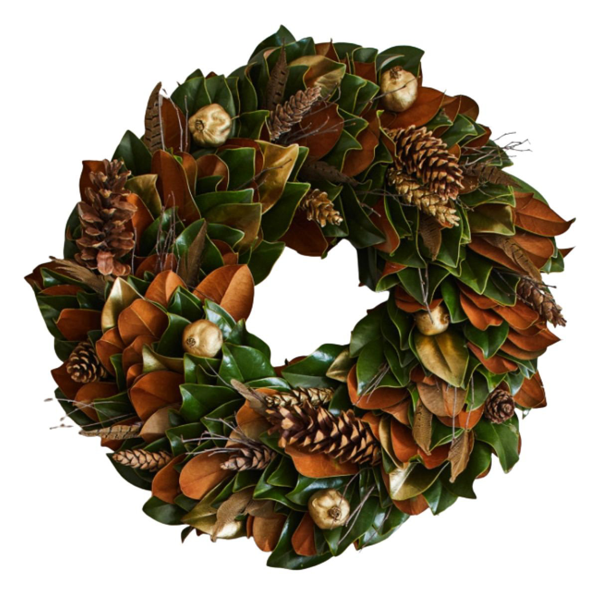 American Plant Exchange Golden Woodlands Wreath – 18-Inch Fresh ...