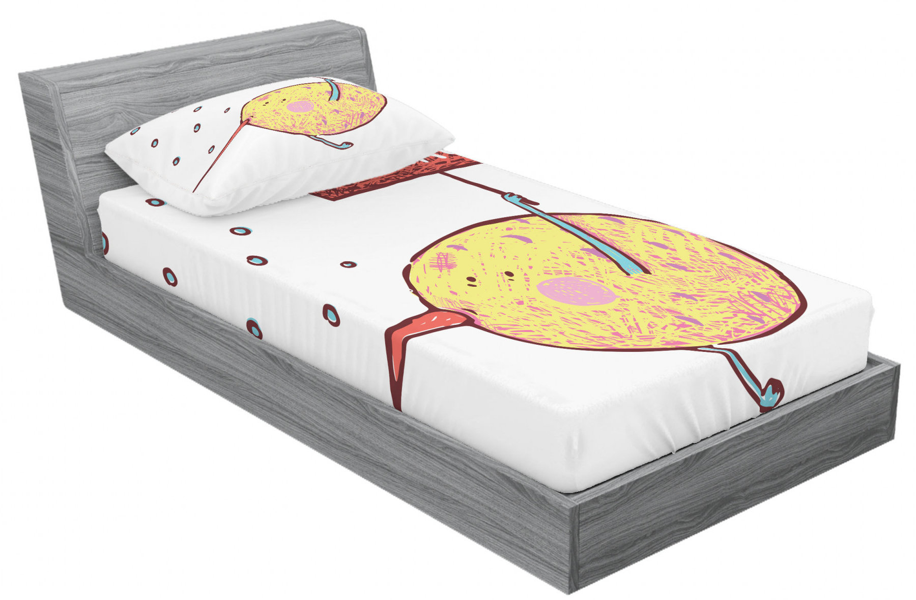 Ambesonne Cartoon Sheet Set | Wayfair
