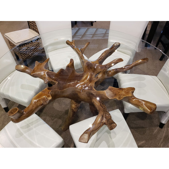 Union Rustic Glass Dining Table & Reviews | Wayfair