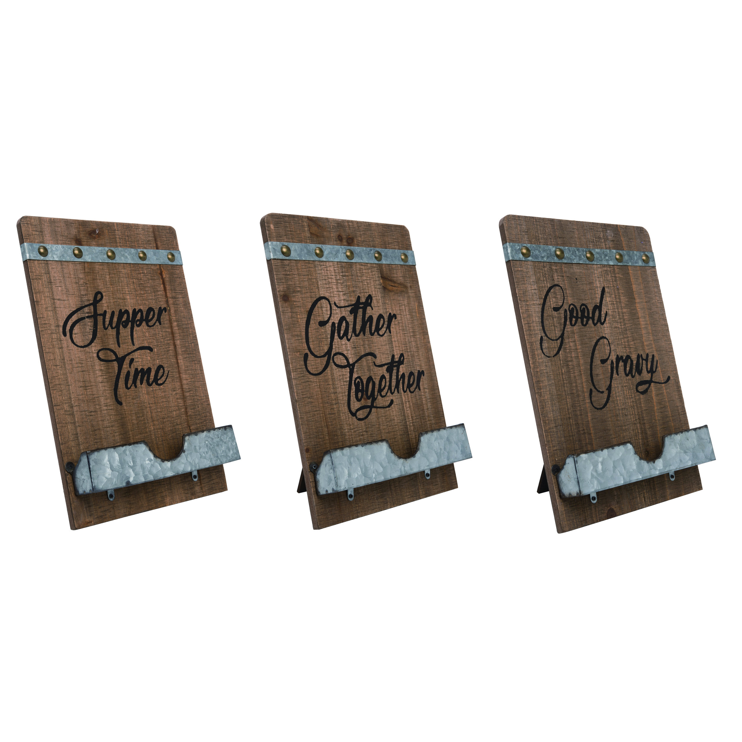 August Grove® MDF Book/Tablet Stand Set of 3 Spring Home Decorations ...