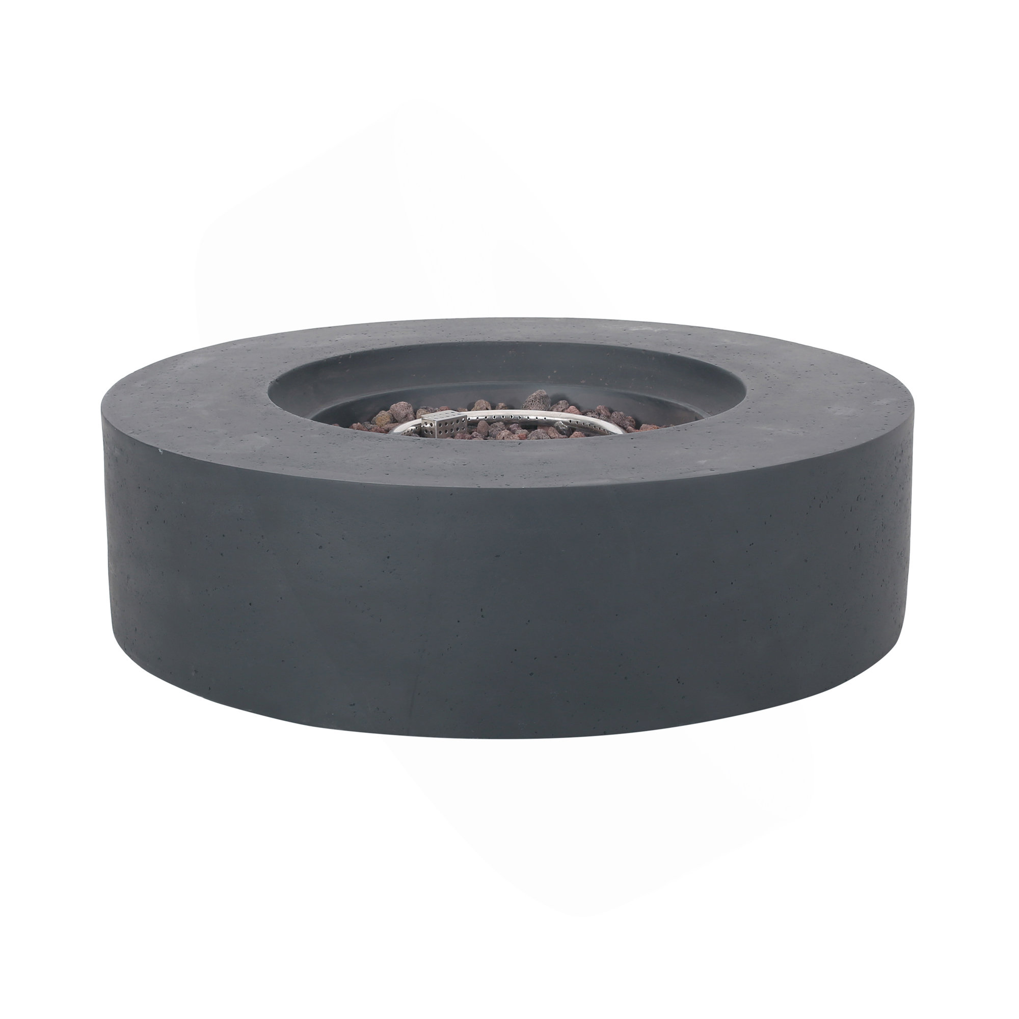 Latitude Run® Outdoor 50,000 BTU Round Mgo Concrete Propane Fire Pit ...