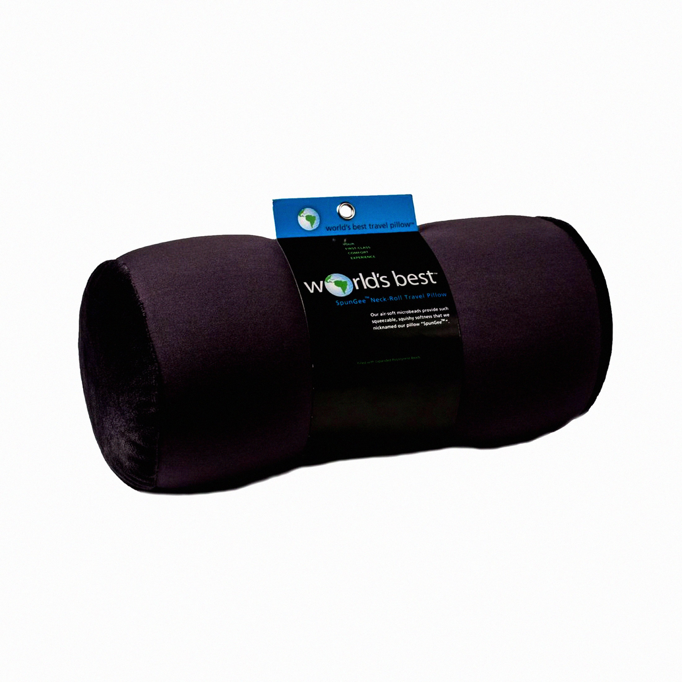 MODAIO Charcoal Comfort Travel Tube Pillow - Microbead Bolster, Compact ...