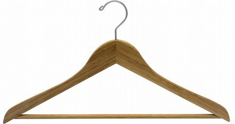 Only Hangers Inc. Bamboo Suit Hanger with Bar for Dress/Shirt/Sweater ...