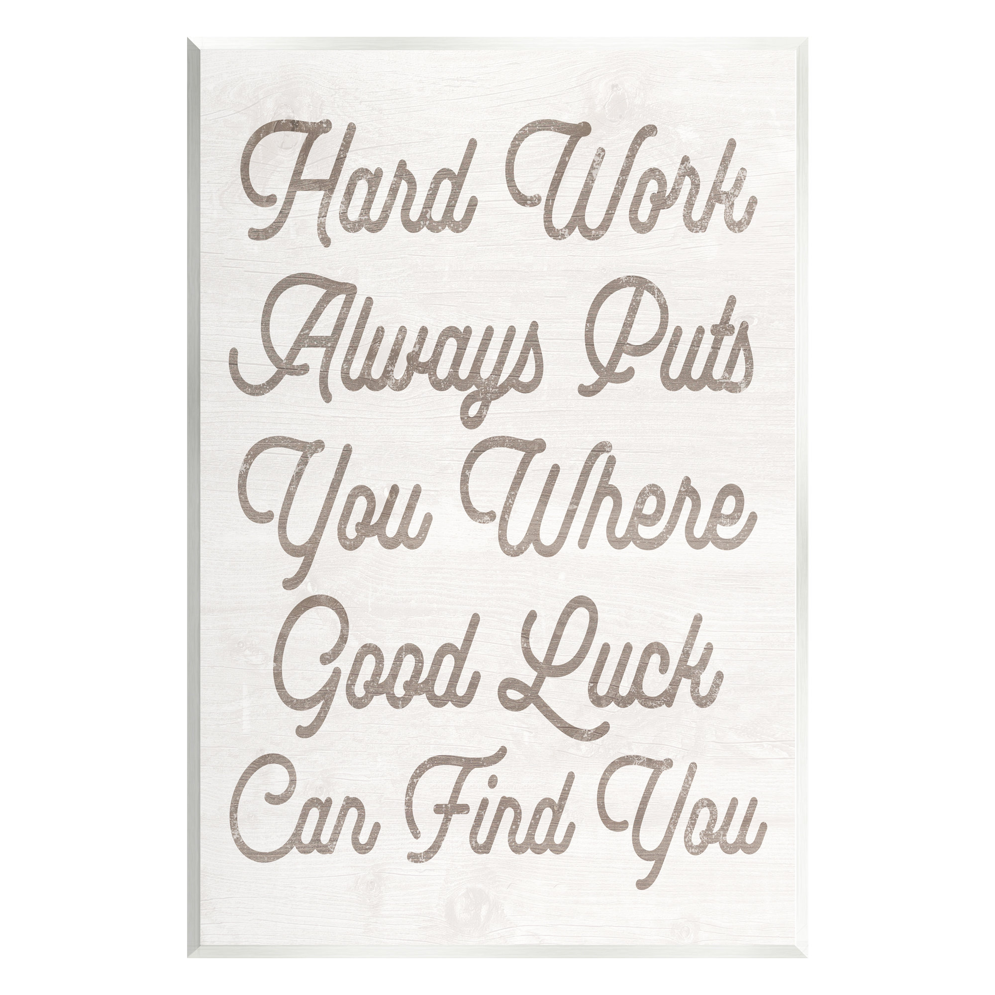 Stupell Industries Hard Work Motivational Phrase by Lil' Rue - Graphic ...