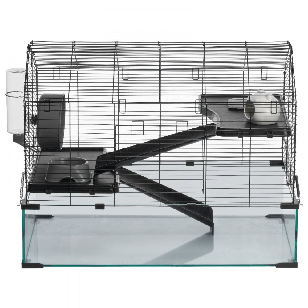 Tucker Murphy Pet™ Wire Hamster Cage Habitat 29.5in Pet Rodent Gerbil ...