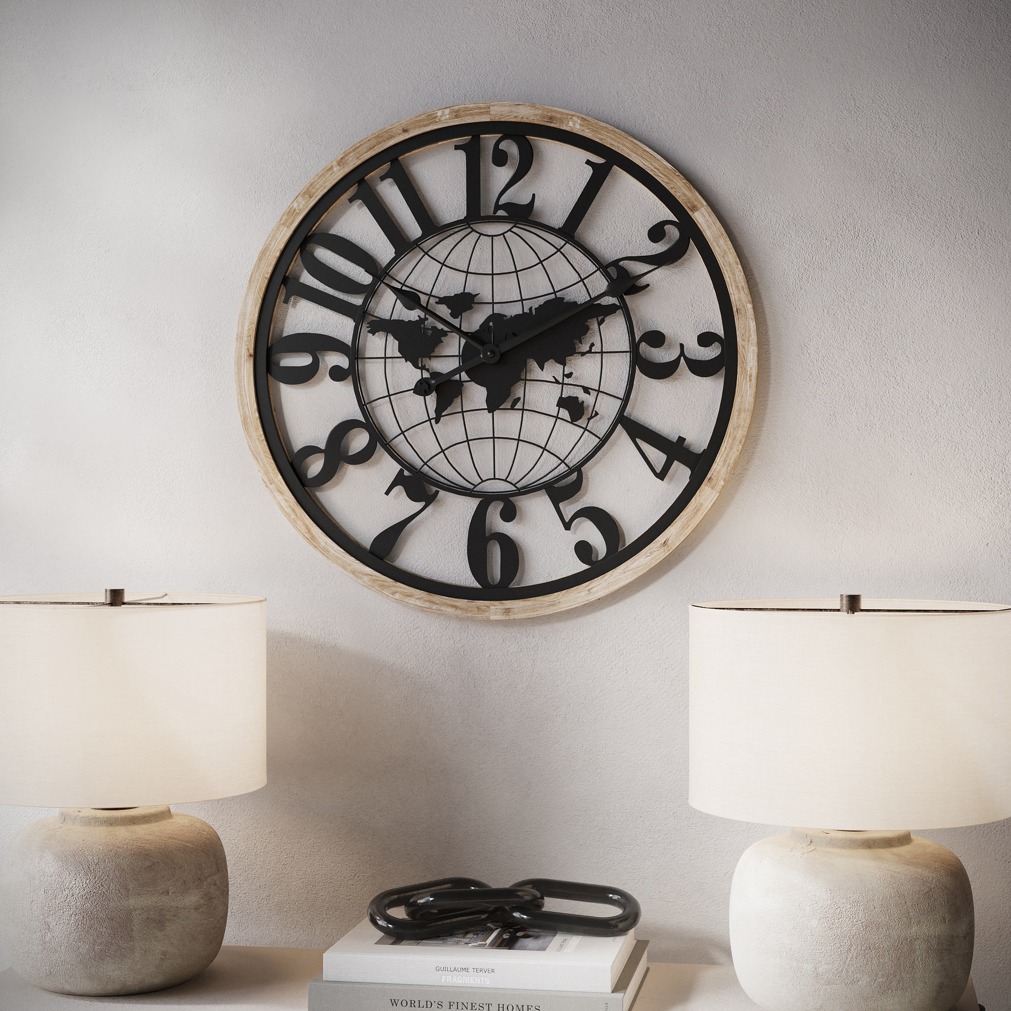 Williston Forge Elandra Modern Contemporary Global Wall Clock | Wayfair