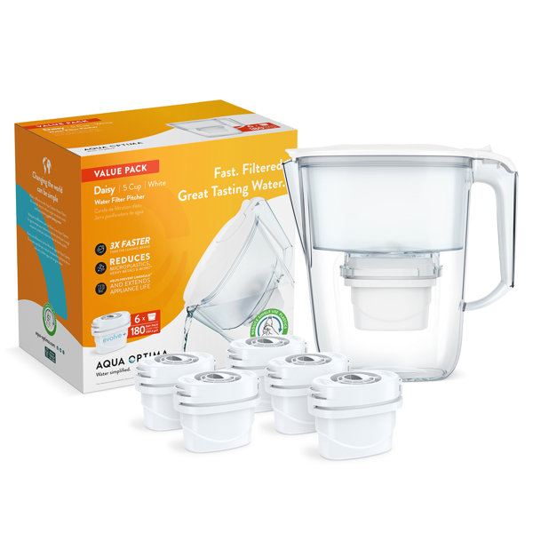 Aqua Optima Water Filter Pitcher Value Pack For Tap And Drinking Water ...