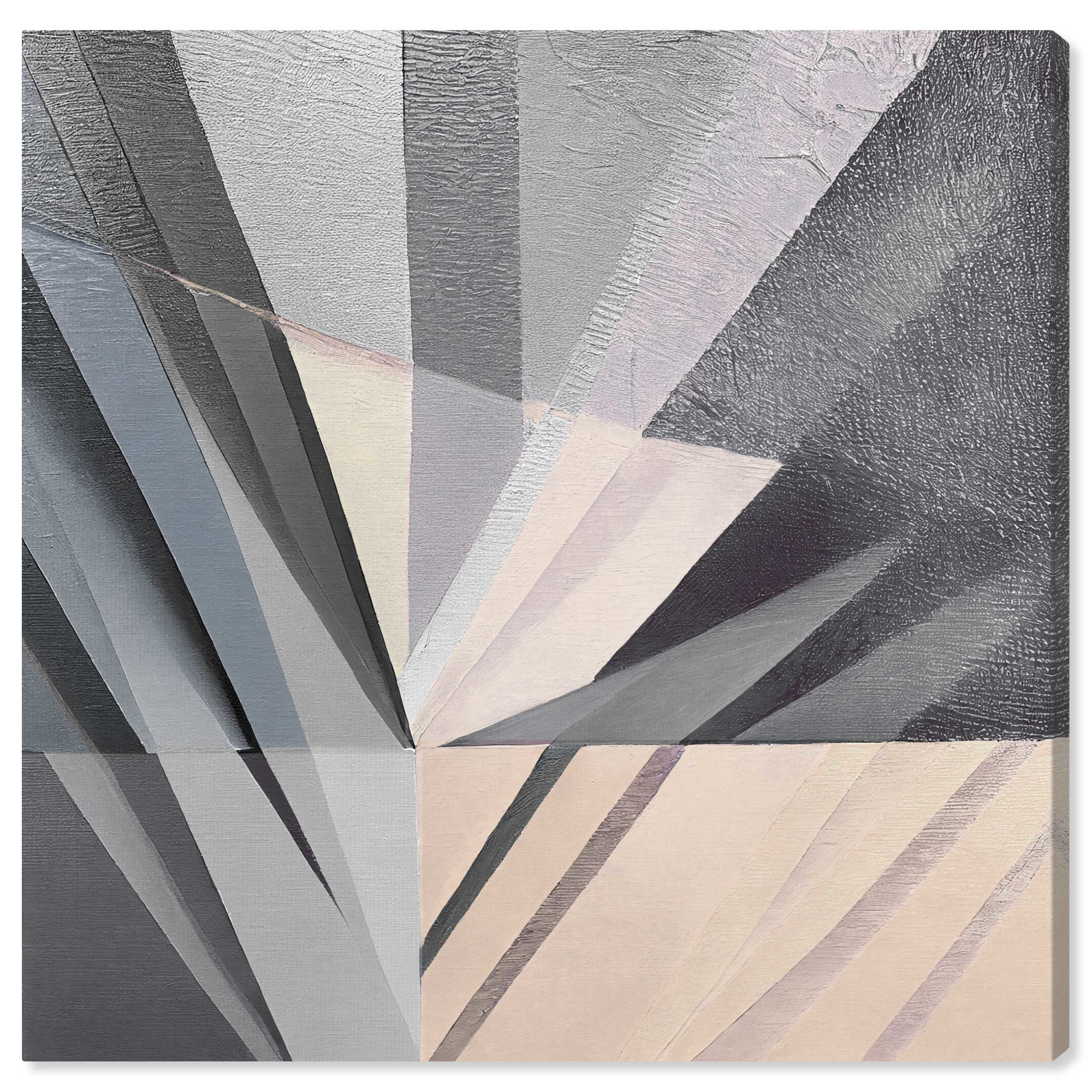 Art Remedy Muted Geos Morning Canvas Fall Abstract Art by Art Remedy ...