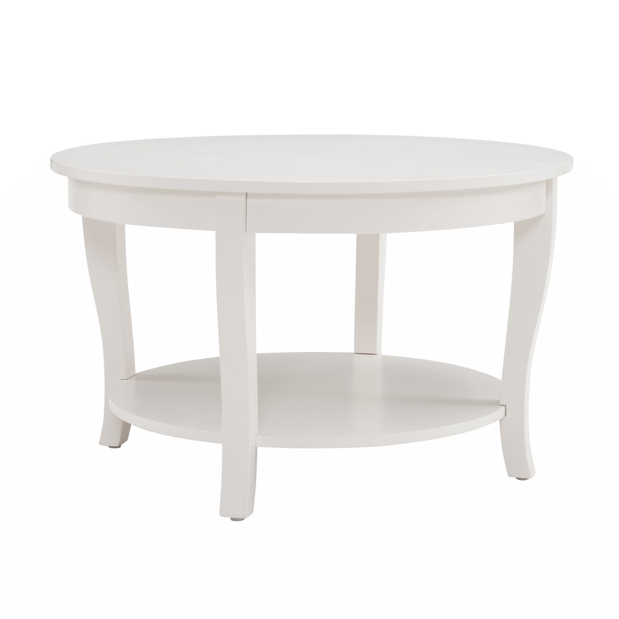 Red Barrel Studio® Traditional Round Coffee Table With Open Storage ...