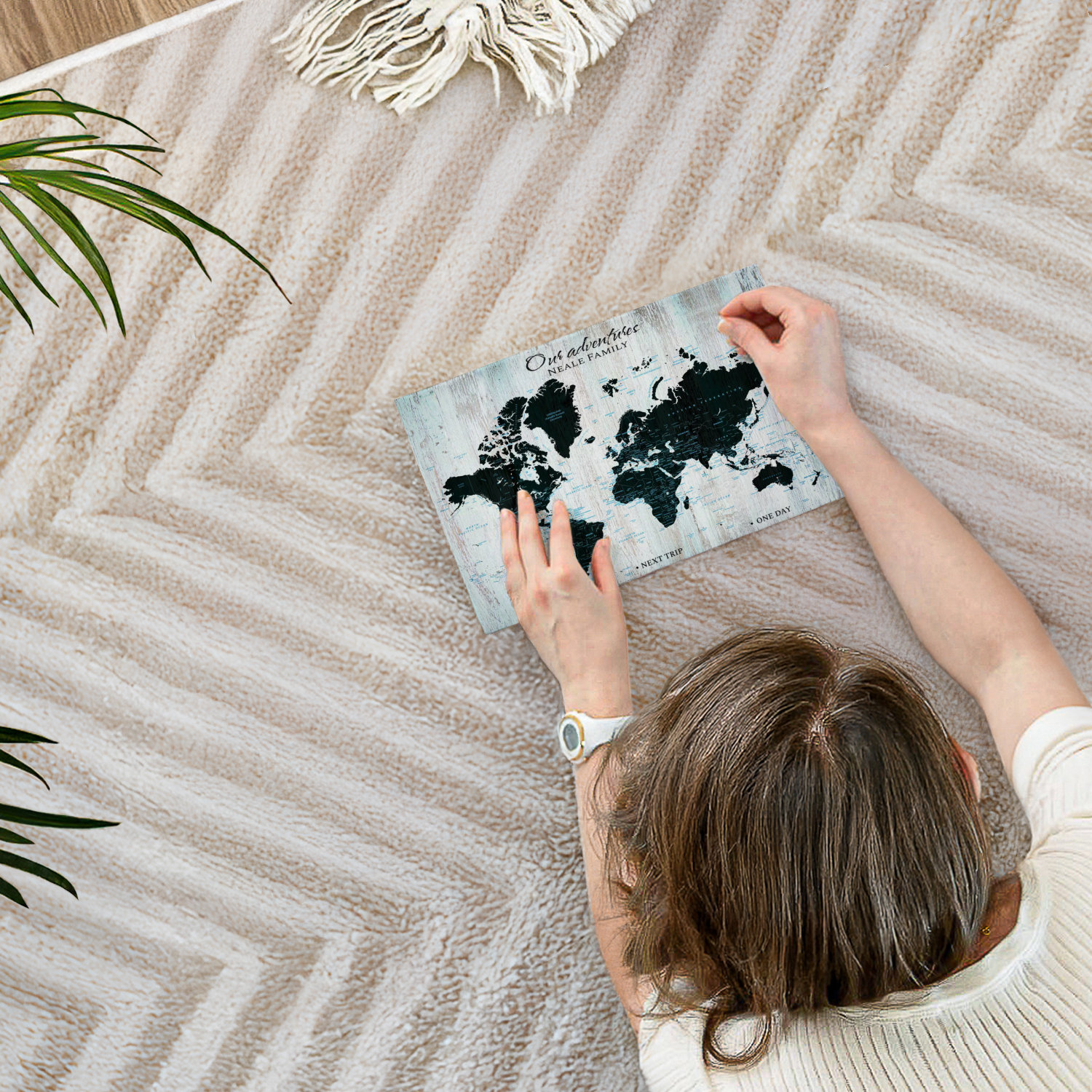 Breakwater Bay Personalized Our Adventures IV Push Pin World Map | Wayfair