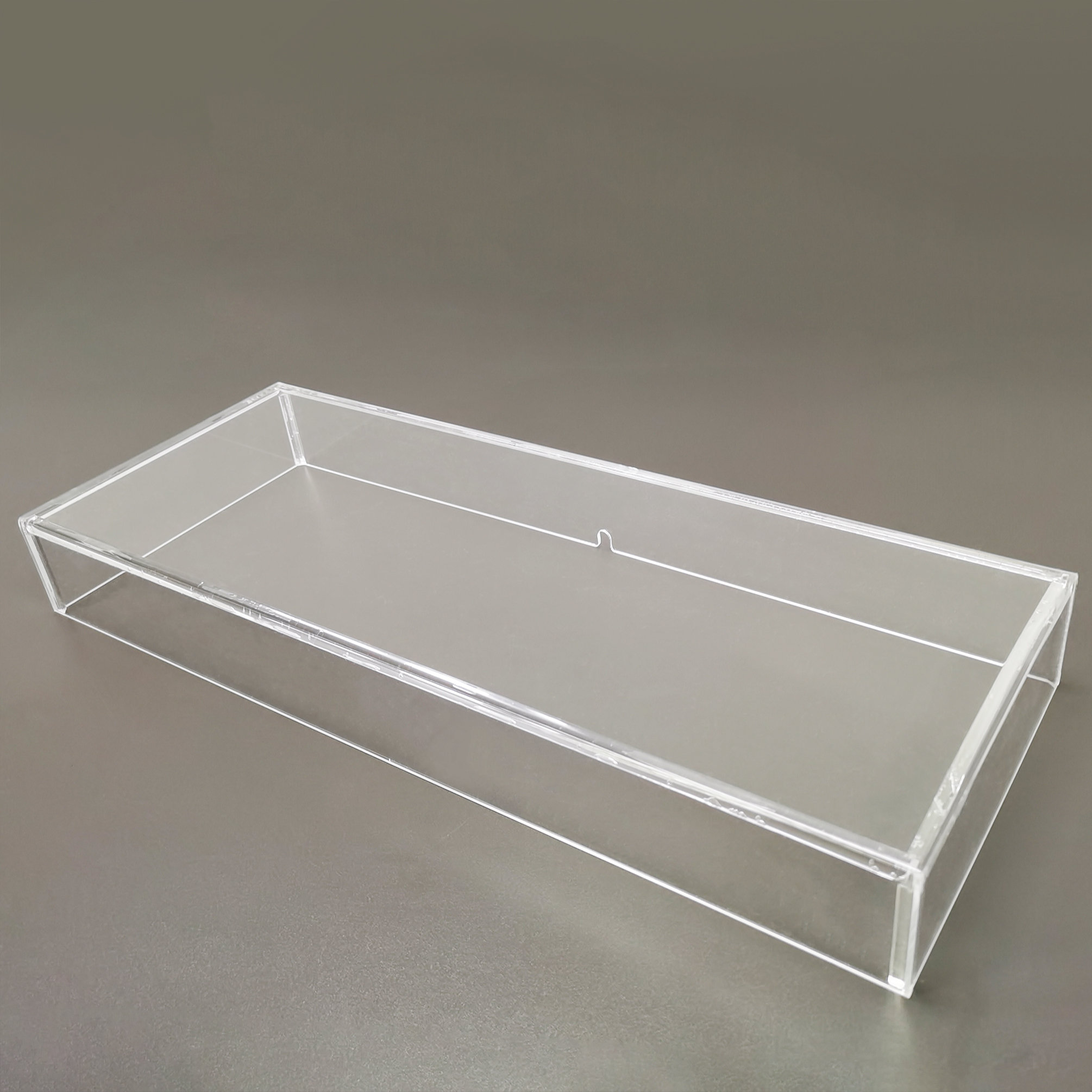 Inbox Zero Hudelson Clear Acrylic Plexiglass Keyboard Cover 20'W x 7.8 ...