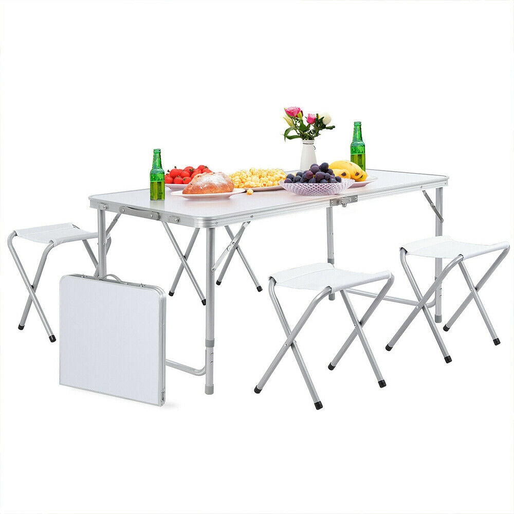 Boshen Table pliante portative 47,24 po avec 4 chaises - Wayfair Canada