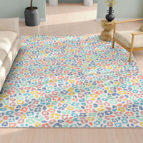Mercer41 Havsa Leopard Multi Modern Flat-Weave Rug - Wayfair Canada