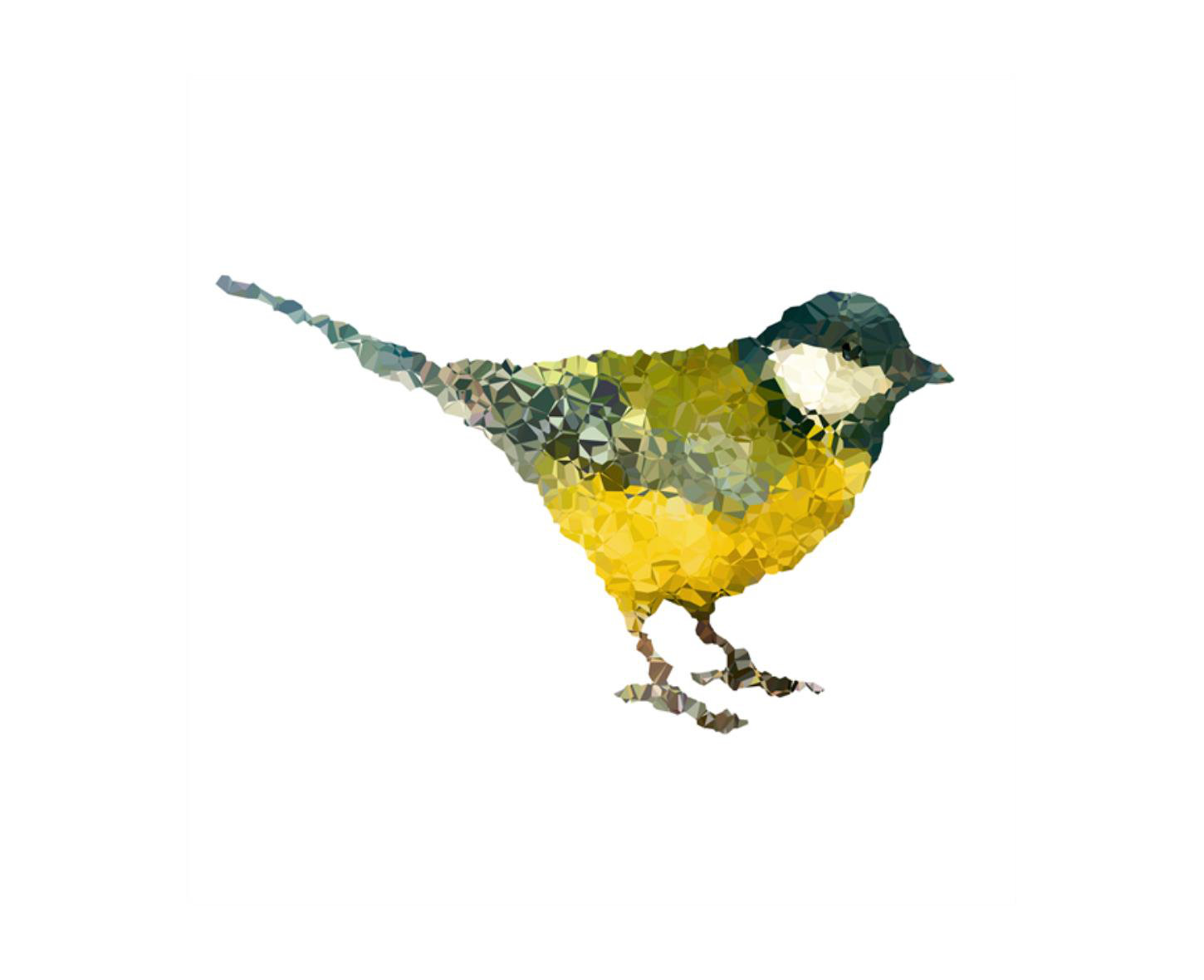 Chelsea Art Studio Feathered Mosaic II by Emma Brooks - Wrapped Canvas ...