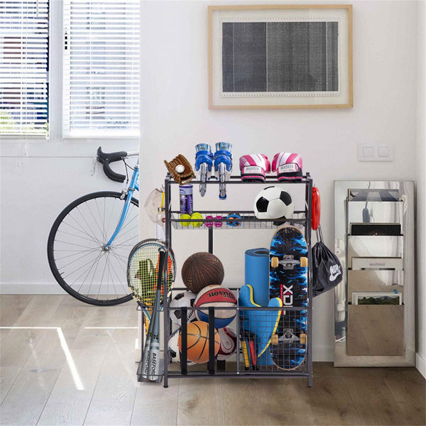 Rebrilliant Steel Freestanding Multi-Use Sports Rack | Wayfair