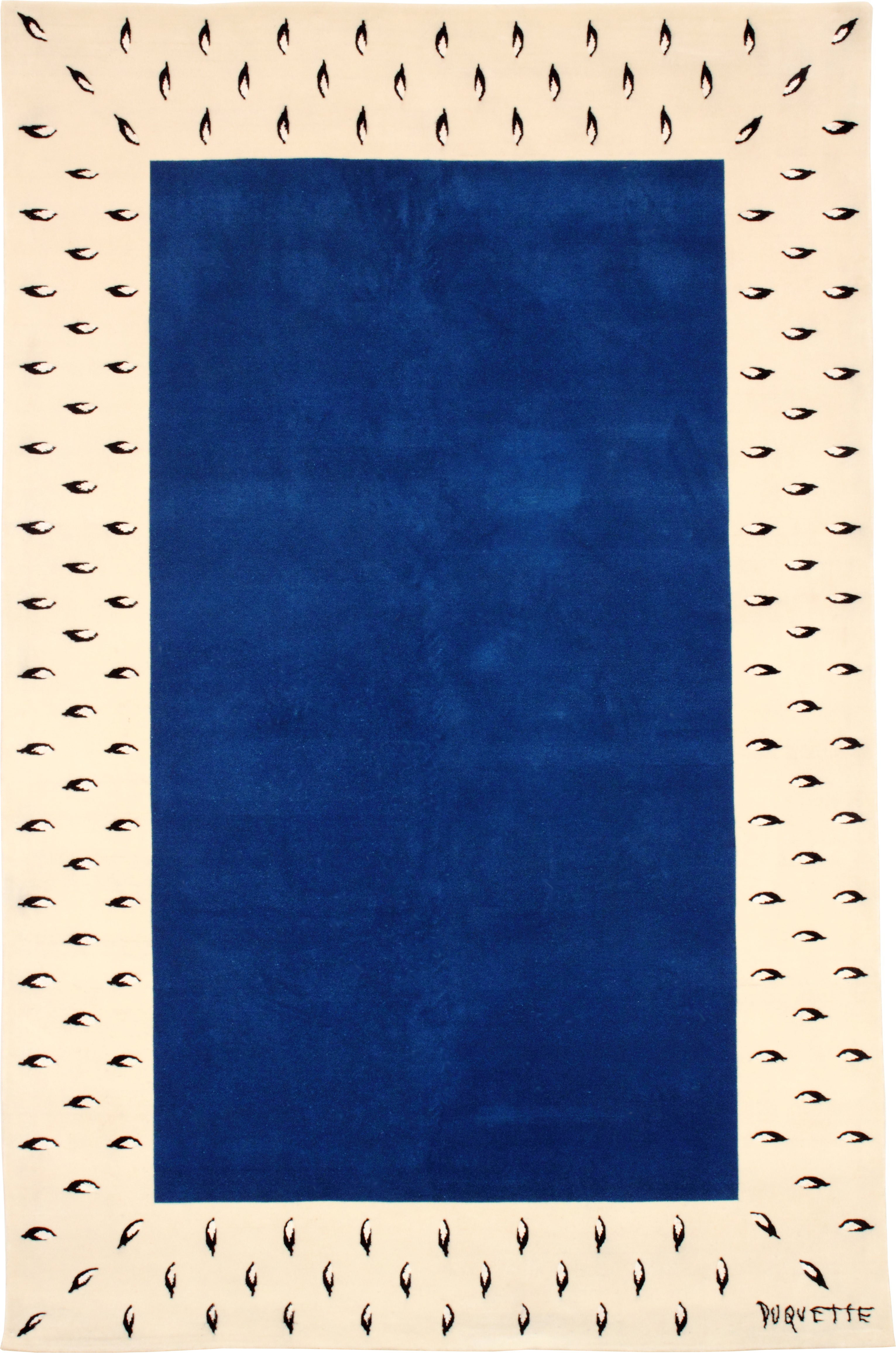 Isabelline Ilias - 'Ermine Border' Rug 6' X 9' | Wayfair