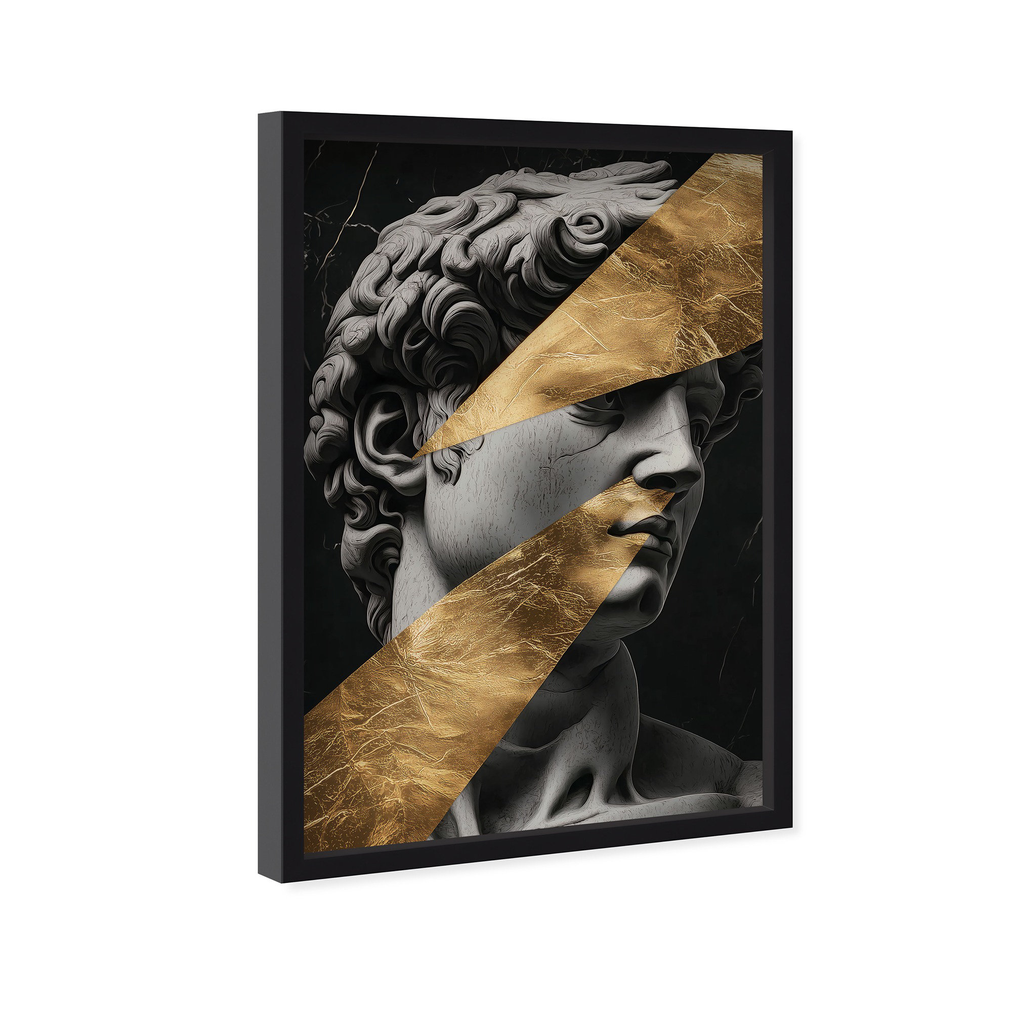Oliver Gal Statue Statues II - With Hand-Applied Gold Leaf - Shadowbox ...